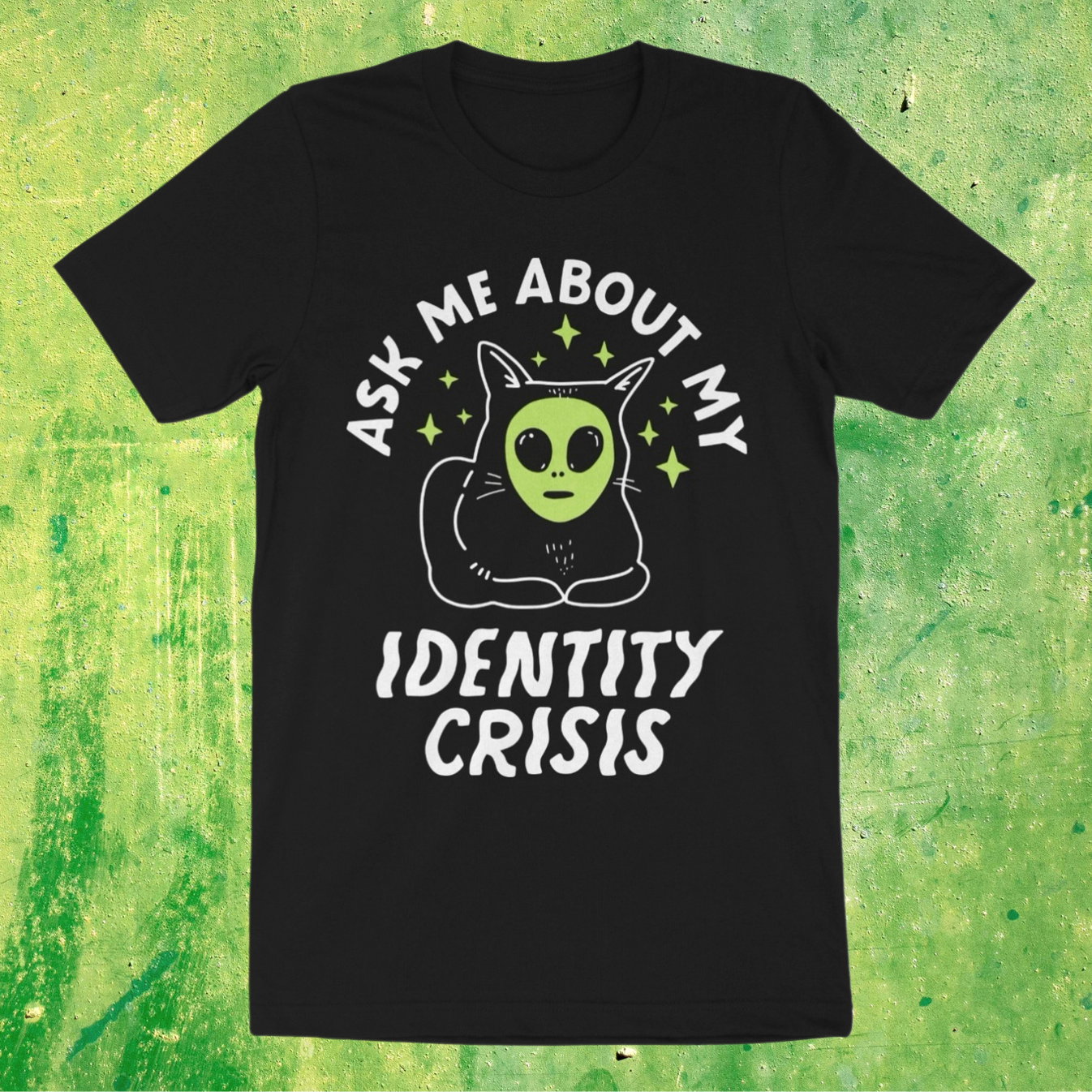 Ask Me About My Identity Crisis Shirt – Bad News Wares